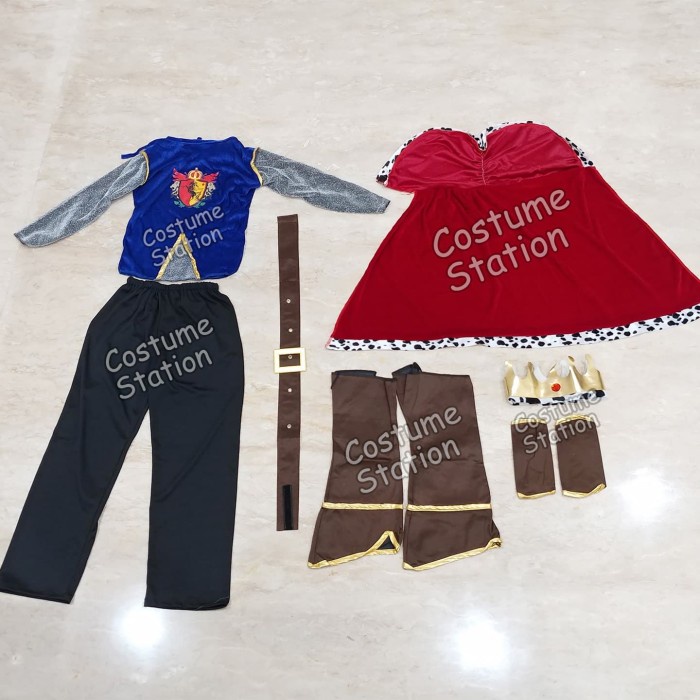 Jual Kostum Blue Knight / Costume King Raja Ksatria Pangeran Anak Cowo ...