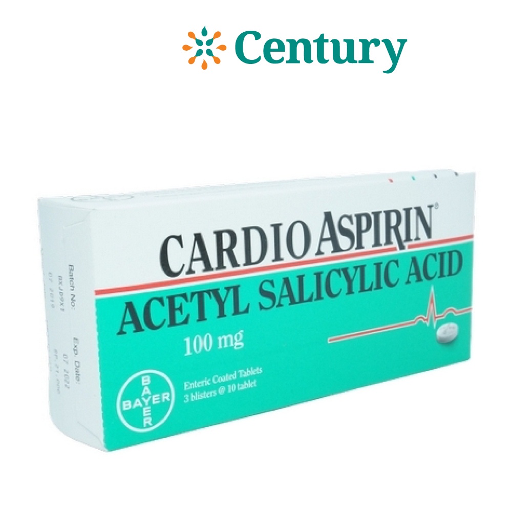 Jual CARDIO ASPIRIN 100 MG 1 BLISTER ISI 10 TABLET / ACETYLSALICYLIC ...