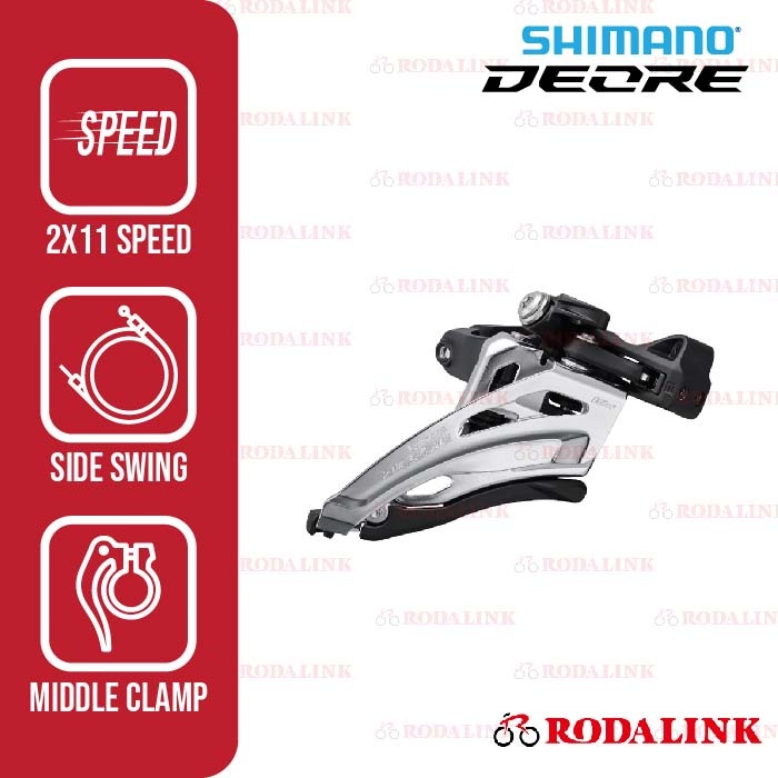 Jual Shimano Front Derailleur FD Sepeda Deore FD-M4100 2x10 Speed - IP ...