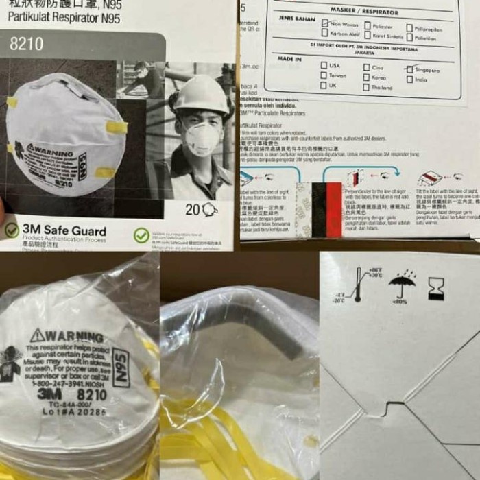 Jual Mantab Masker N95 3M 8210 Sg 1Box Isi 20Psc | Shopee Indonesia