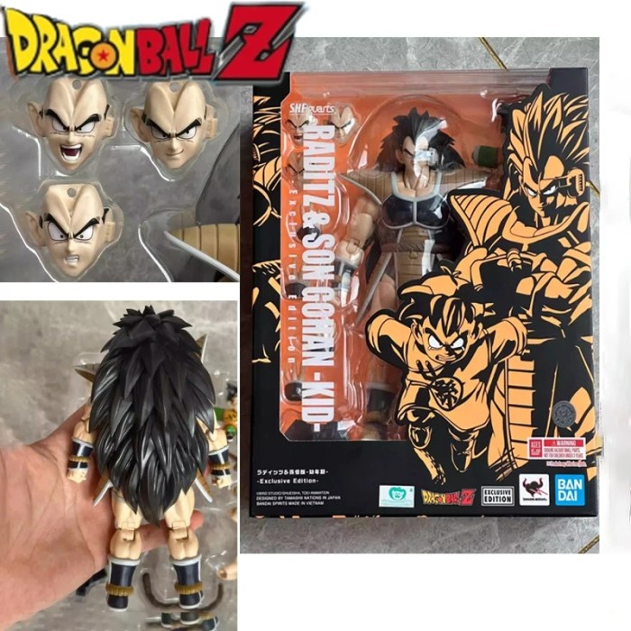 Jual Bandai S.H.Figuarts Dragon Ball Z Raditz & Son Gohan Kid Exclusive ...