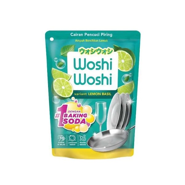 Jual WOSHI WOSHI LEMON BASIL POUCH 1500 ML | Shopee Indonesia