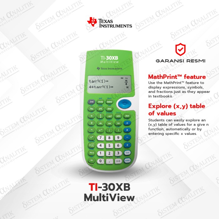 Jual Texas Instruments Ti-30 Xb Multi View Scientific Calculator ...