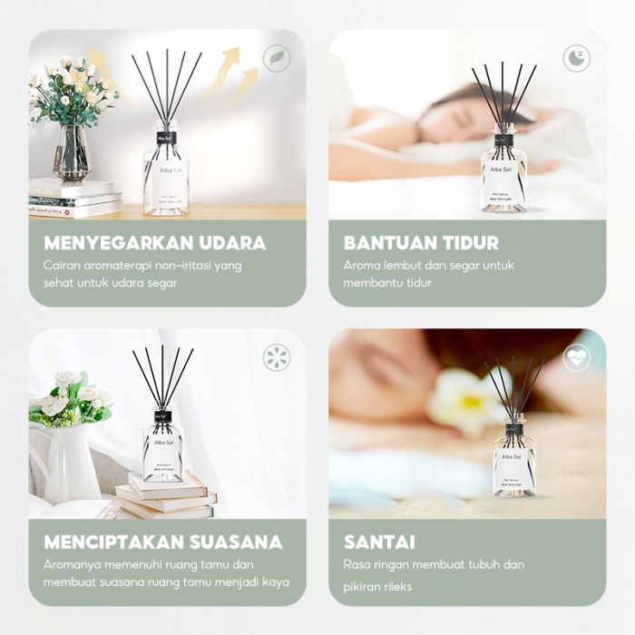 Jual Ohsome Alba Sol Diffuser Aromaterapi Pengharum Ruangan Wangi Bunga ...