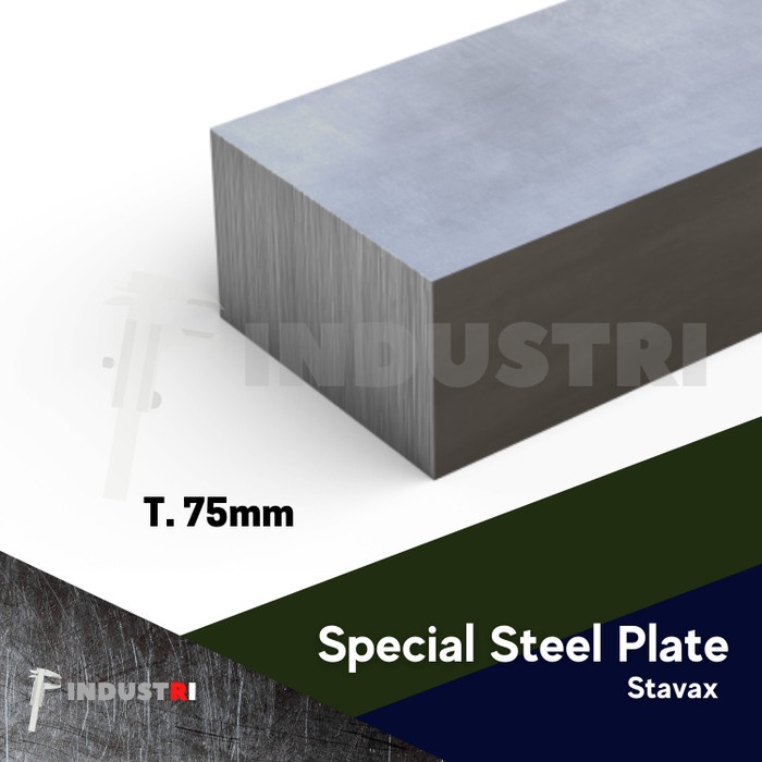 Jual Plat Baja Stavax 75mm SUS 420 J2 Baja 2316 harga per cm2 | Shopee ...