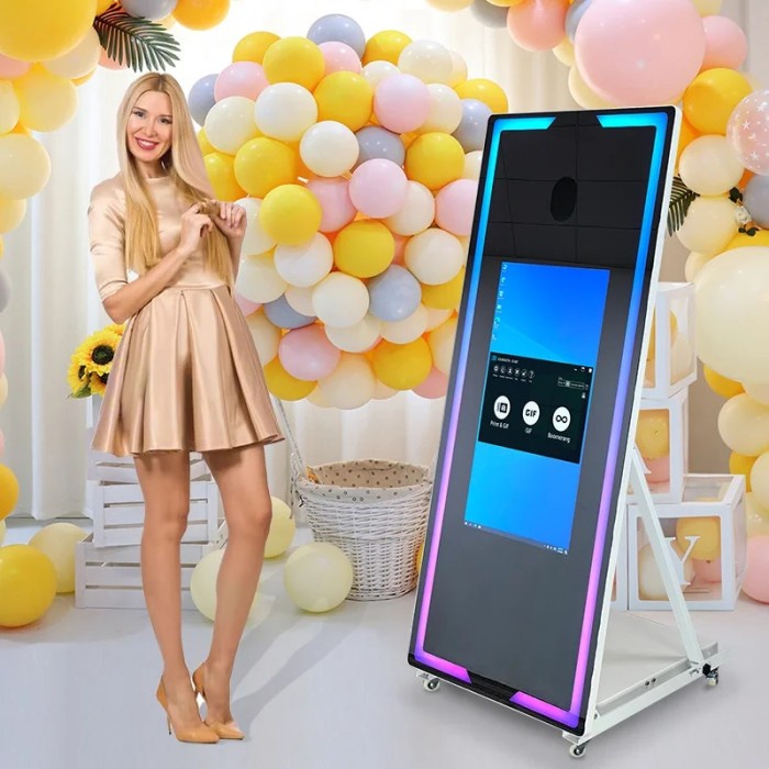 Jual Touch Screen Magic Mirror Photo Booth Machine Portable 40 65inch ...
