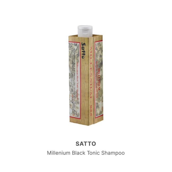 Jual SATTO MILLENIUM BLACK TONIC SHAMPOO 200ML | Shopee Indonesia