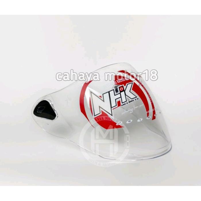 Jual Kaca Helm Nhk R6 originalvisor Nhk half face | Shopee Indonesia
