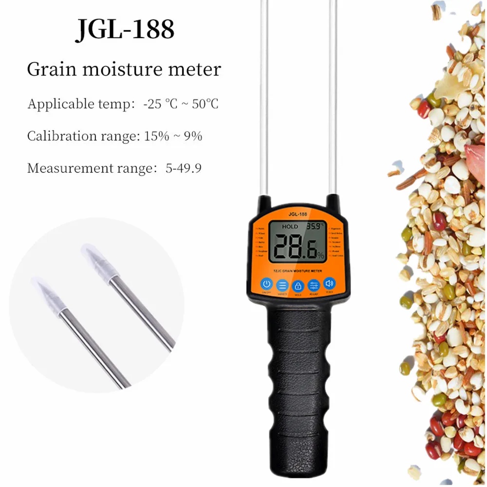 Jual Grain Moisture Meter Rice Bean Sorghum Humidity Tester Hygrometer ...