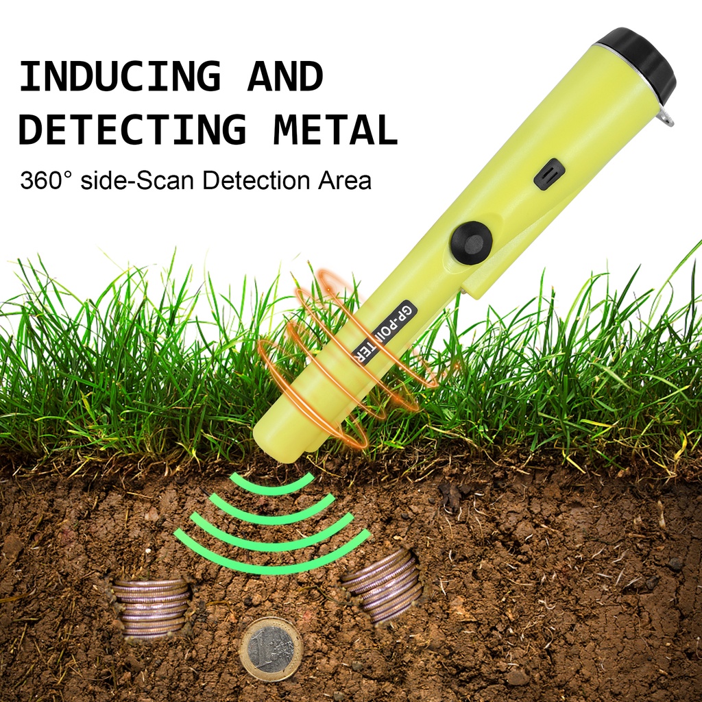 Jual LED Professional Handheld Metal Detector Waterproof Positioning ...