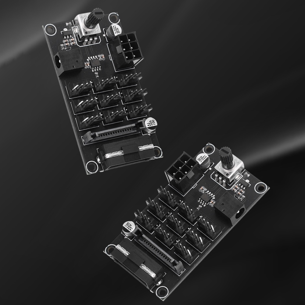 Jual Computer Chassis PWM Violent Fan Speed Controller 9-Way High-Power ...