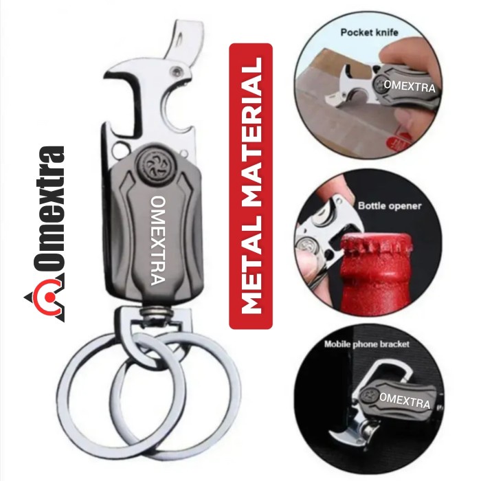 Jual TERJAMIN Omextra Gantungan Kunci Spinner Keychain Obeng Mini Pisau ...