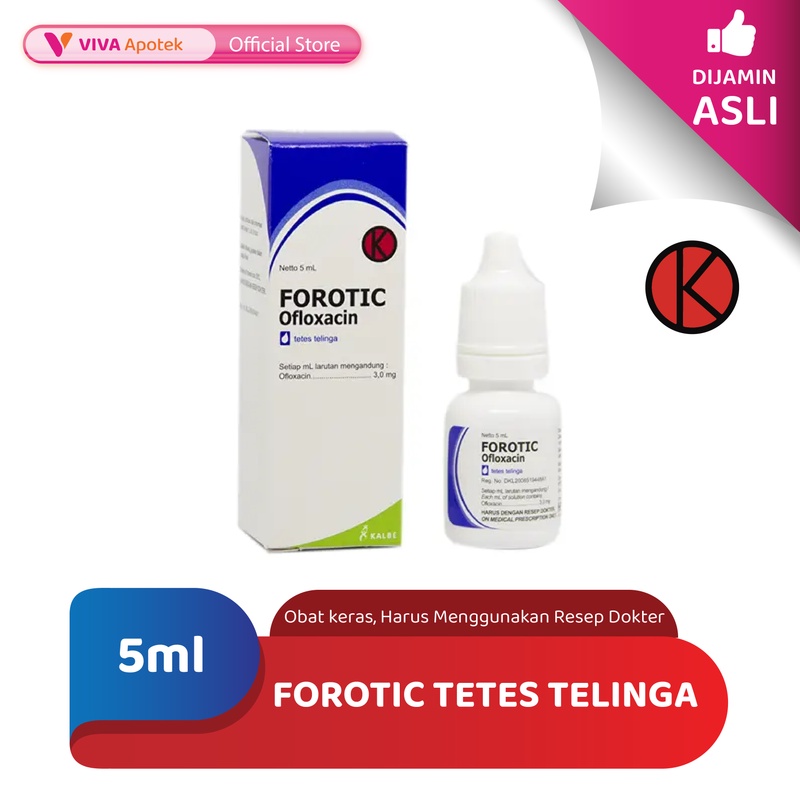 Jual Forotic Tetes Telinga / Ofloxacin / Infeksi Bakteri (5 ml ...