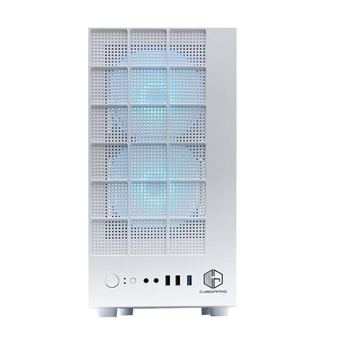 Jual CUBE GAMING SHACK WHITE - mATX Gaming Case - All White Inside ...