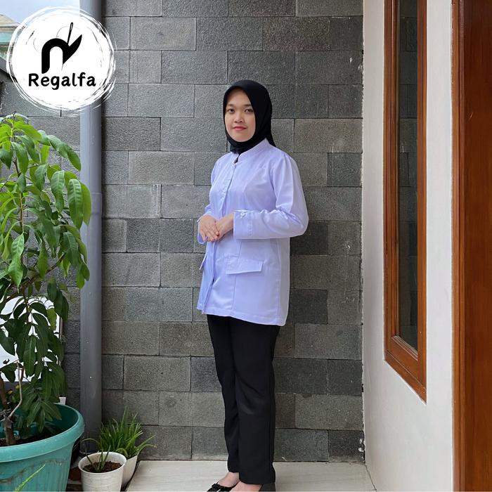 Jual Tergacor Baju PDH Putih Wanita PNS dengan Model Saku Bawah Kemeja ...