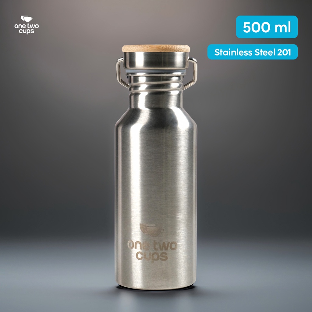 Jual One Two Cups Botol Minum Portable Stainless Steel 500ml - YM006 ...