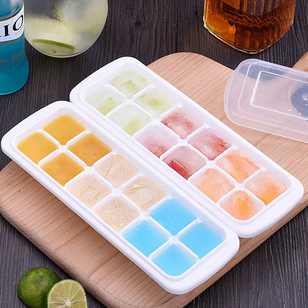 Jual SSGP Cetakan Es Batu Jelly Kotak Ice Cube Tray 12 Grid - DY0972 ...