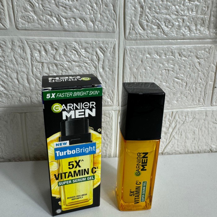 Jual ACBEAUTY- Garnier Men Turbo Bright Super Serum Gel Sachet 7 ML -yuk c.o | Shopee Indonesia