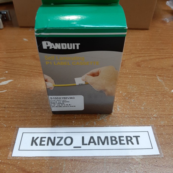 Jual Terpopuler Panduit Self Laminating P1 Label Cassette S100X150Vac ...