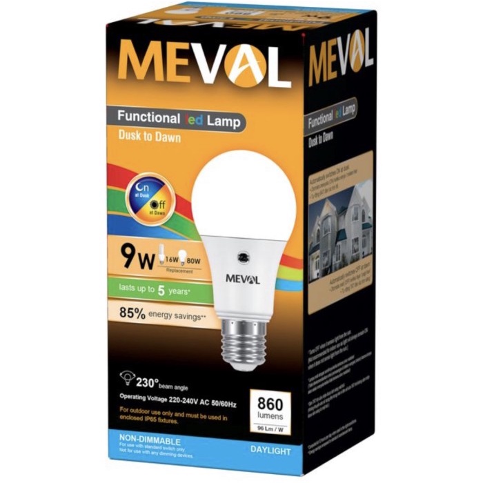 Jual LED Bulb + Sensor Cahaya / Led Fotosel Photo Sensor 5w Putih ...