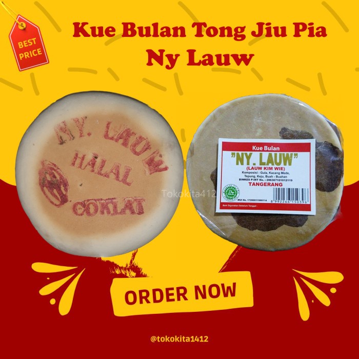 Jual Kue Bulan Mooncake Tong Cu Pia Ny Lauw Halal | Shopee Indonesia