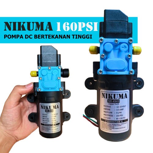 Jual pompa dc Nikuma 4949 otomatis bertekanan tinggi 160psi - paling ...