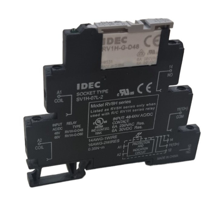 Jual IDEC RV8H-L-AD48 48-60 AC DC SLIM RELAY | Shopee Indonesia