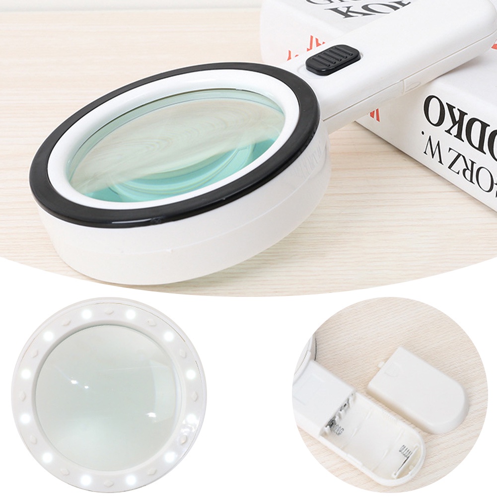 Jual Handheld Lighted Magnifier Illuminated Lighted Magnifier 30X ...