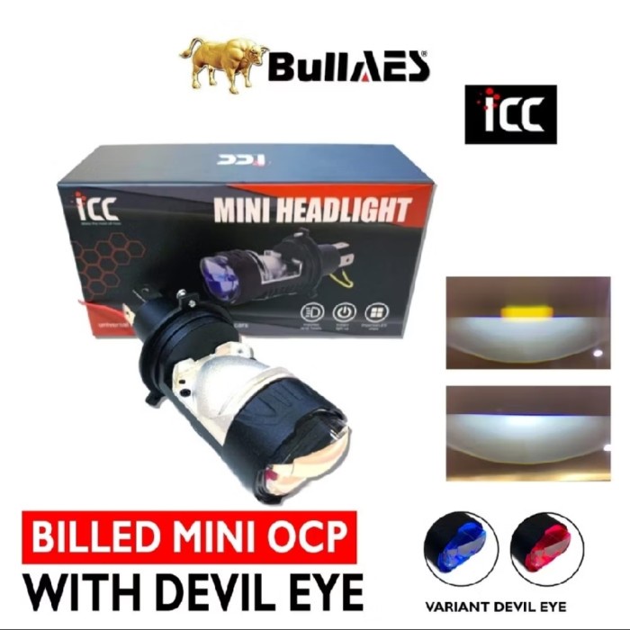 Jual Mini Biled Laser H4 Ocp 35Watt Merk Icc With Devil Eyes | Shopee ...