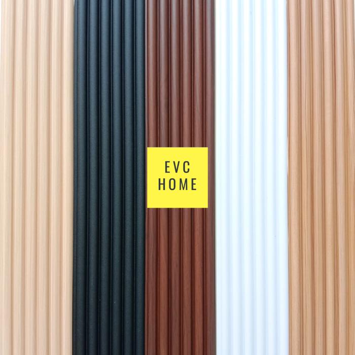 Jual EVCHOME WPC Semi Circle 16 x1.5 x 290cm / Wallpanel Fluted WPC ...