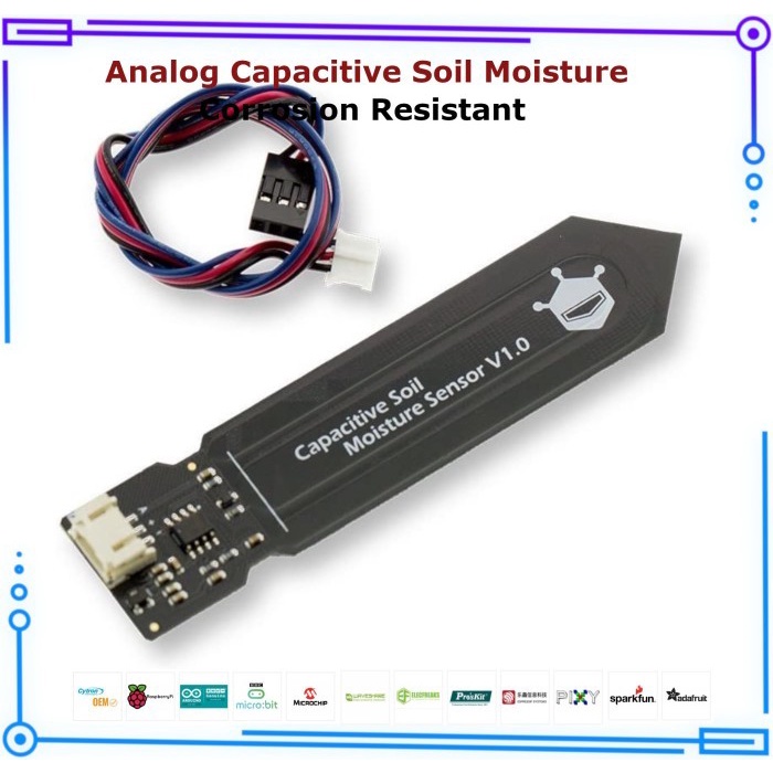 Jual Dfrobot - Analog Capacitive Soil Moisture Sensor- Corrosion ...