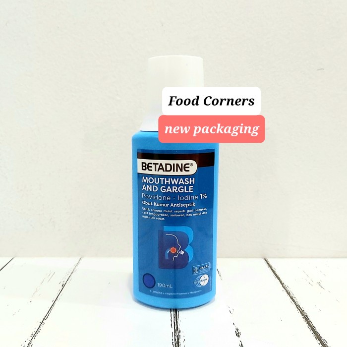 Jual New Betadine Moutwash and Gargle 190ml / Betadine Obat Kumur Antiseptik | Shopee Indonesia