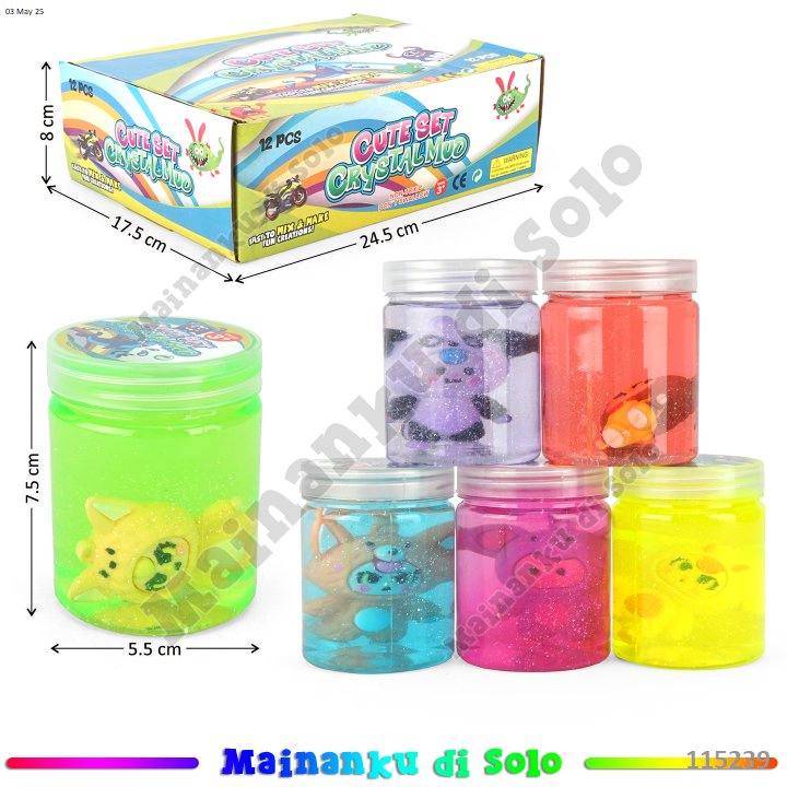 Jual [Mainanku] Slime Tabung Isi Karakter Crystal Mud | Shopee Indonesia