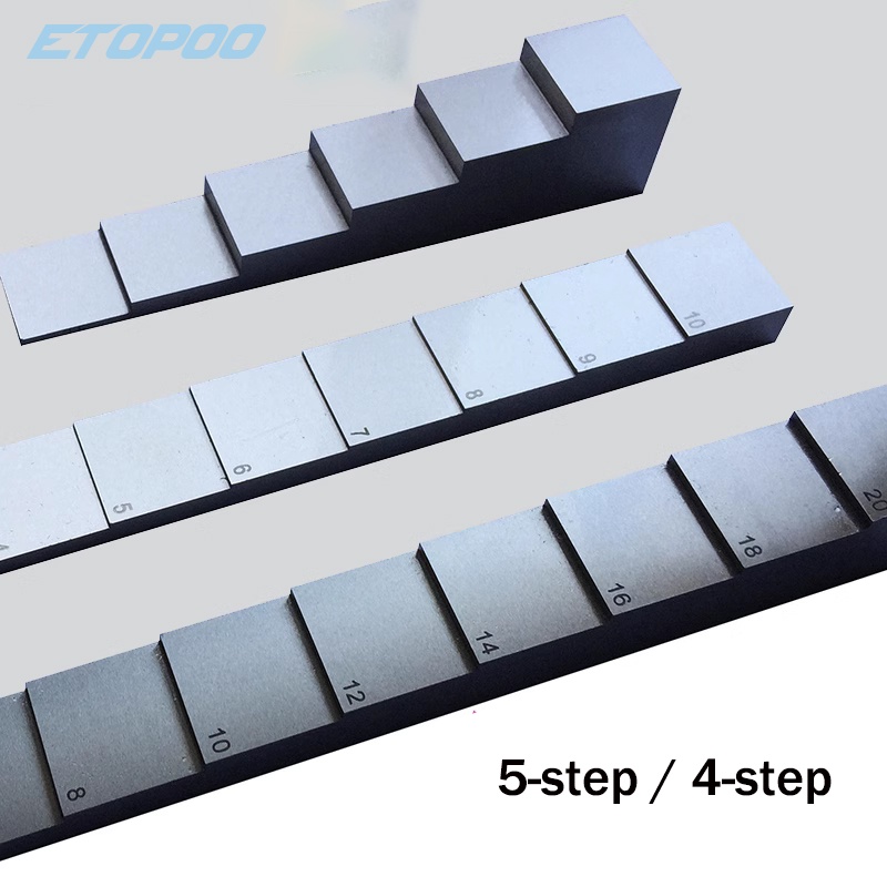 Jual NEW 5 Step Test Calibration Block 4 Step Wedge for Thickness and ...