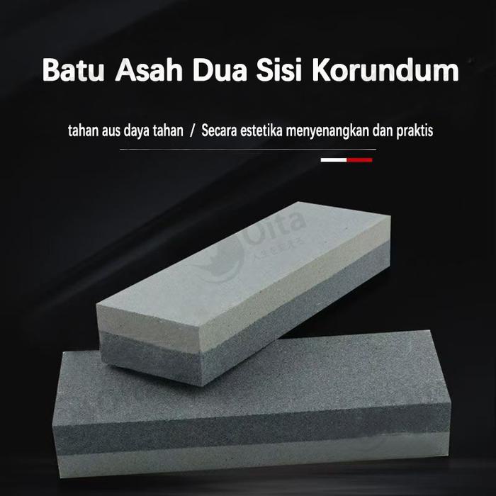 Jual Batu asah dua sisi Pengasah Pisau Whetstone Knife Sharpener 20cm ...