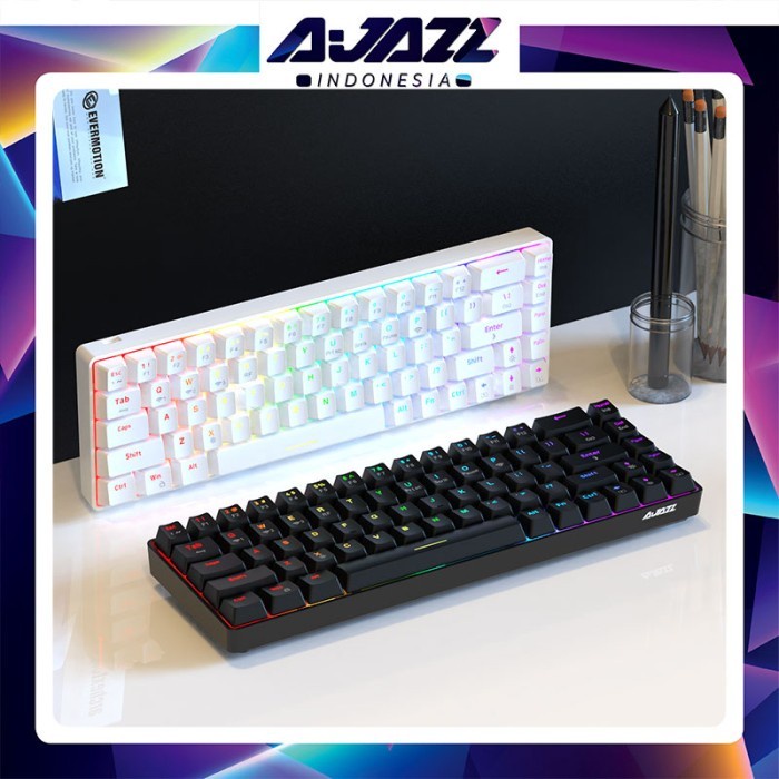 Jual [Expert] Ajazz K685T 65% Mechanical Keyboard Three-Mode RGB ...