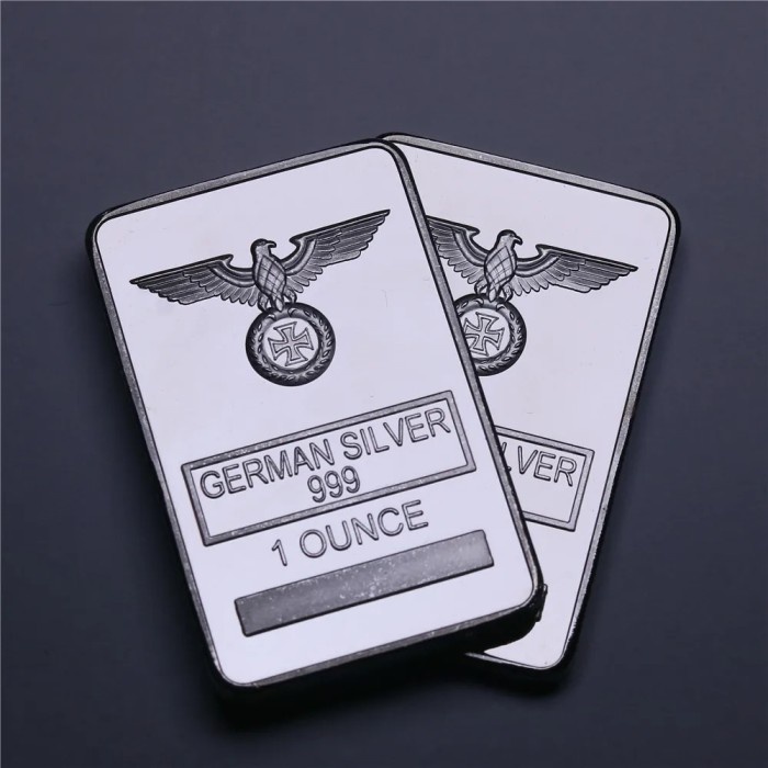 Jual 1 oz Fine German Silver Iron Cross Bar. Iron Cross German Silver ...