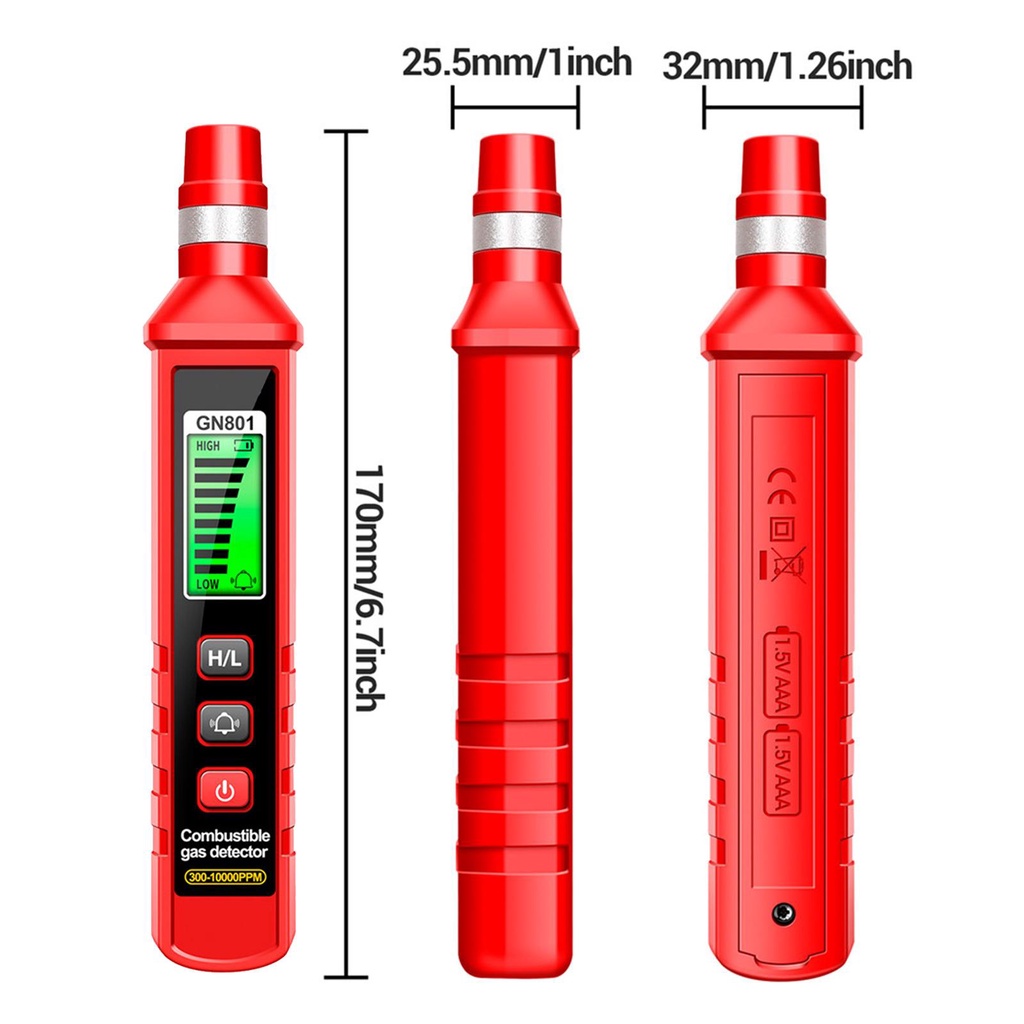 Jual Portable Gas Sniffer Adjustable Sensitivity Easy To Use Gas Tester ...