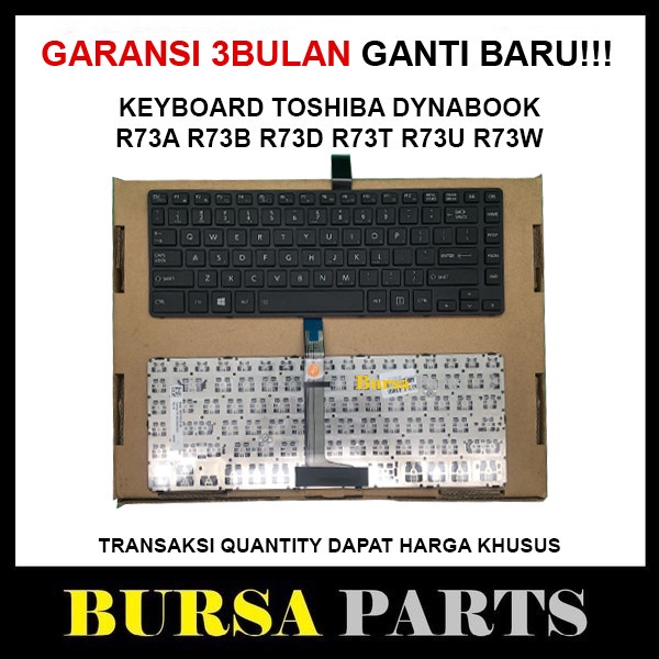 Jual KEYBOARD TOSHIBA DYNABOOK R73A R73B R73D R73T R73U R73W | Shopee ...