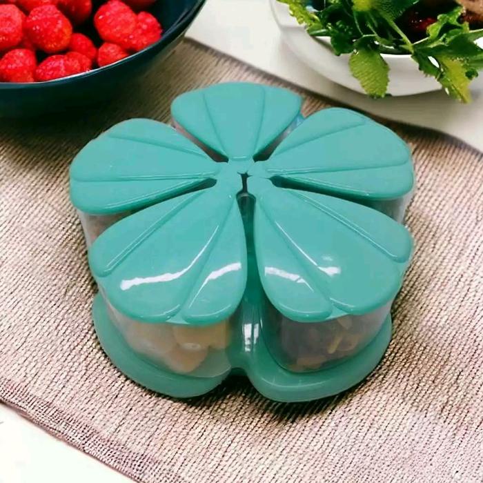 Jual siapkirim- Toples Putar Candy Tray Viral Plastik Mika Bunga ...