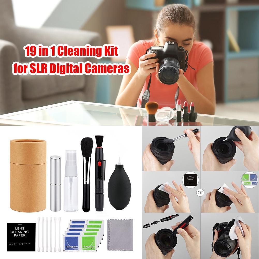 Jual 19pcs Camera Cleaner Kit Professional Digital Cleaning Brush Wipe ...