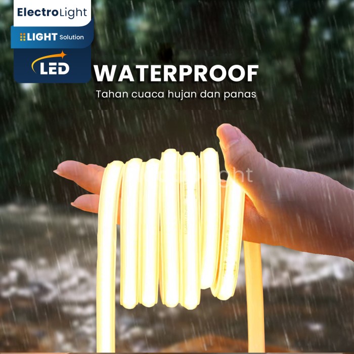 Jual Lampu Dotless Strip Led Cob Tidak Bintik 220V Plafon Selang ...