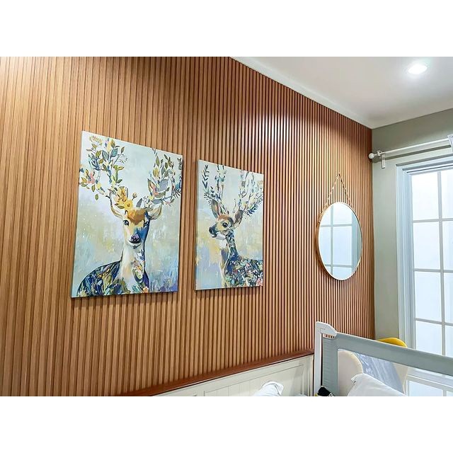 Jual Wood Panel WPC / Wall Panel PVC Kisi Kisi Kayu Motif Kayu 145cm x 16cm | Shopee Indonesia