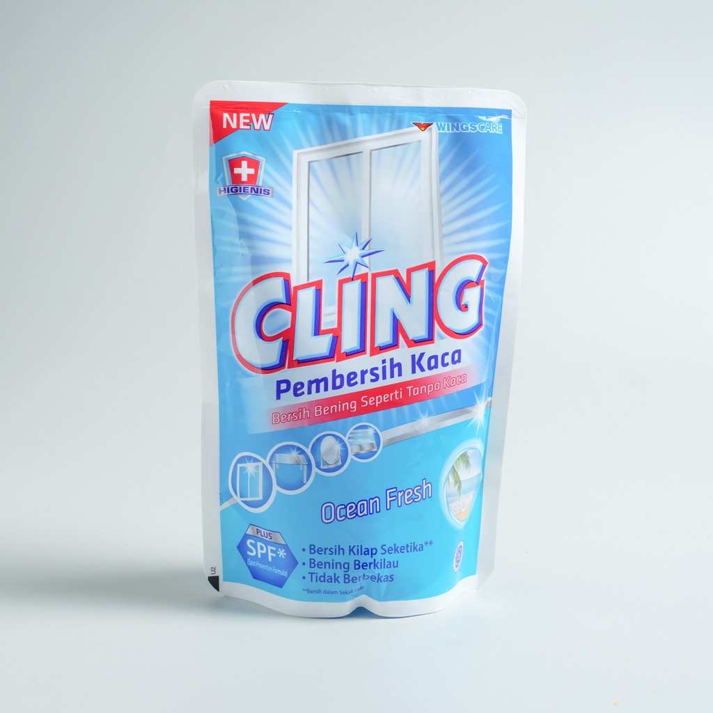 Jual Cling Pembersih Kaca Biru Ocean Fresh Refill 400 - 425 ml | Shopee ...