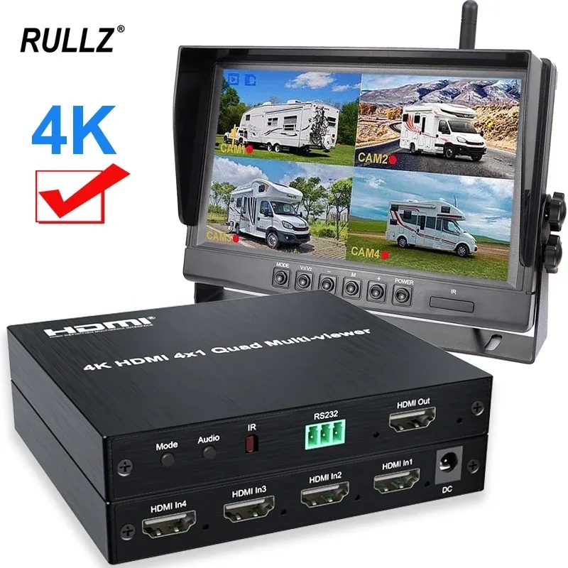 Jual SALE 4k HDMI Quad Multi-viewer 1080P 60Hz 4 Channel Split Screen ...