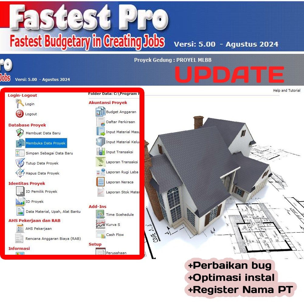 Jual Software Aplikasi menghitung Pembukuan proyek RAB kontraktor ...