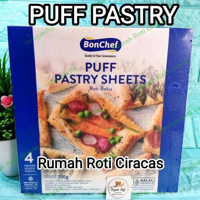 Jual EatFr3sh- BONCHEF PASTRY SHEET PUFF DANISH UNBAKE KULIT ZUPPA ROTI ...