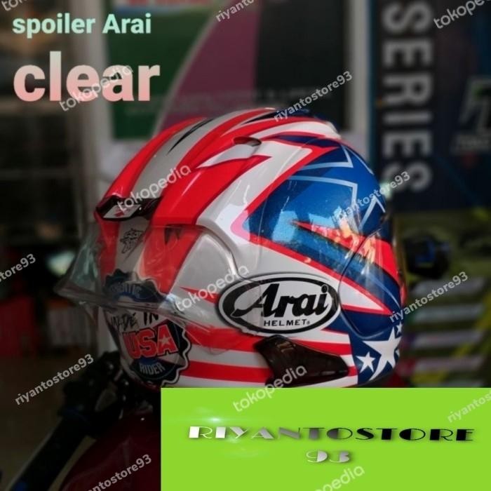 Jual PREMIUM spoiler helm arai racing gp pad arai rx7x ram 4 scoot tsr ...