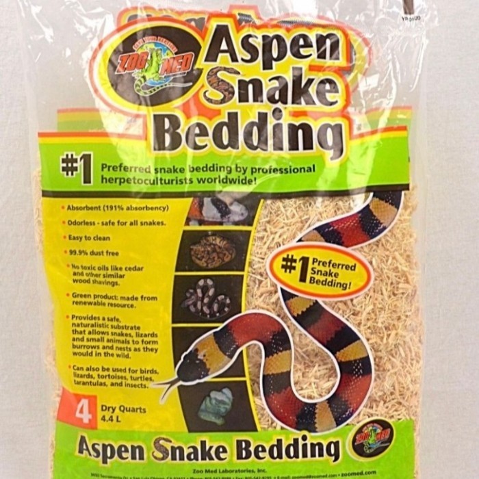 Jual ZOOMED ASPEN SNAKE BEDDING Substrate Ular 4.4 Lt PYTHON HOG NOSE ...