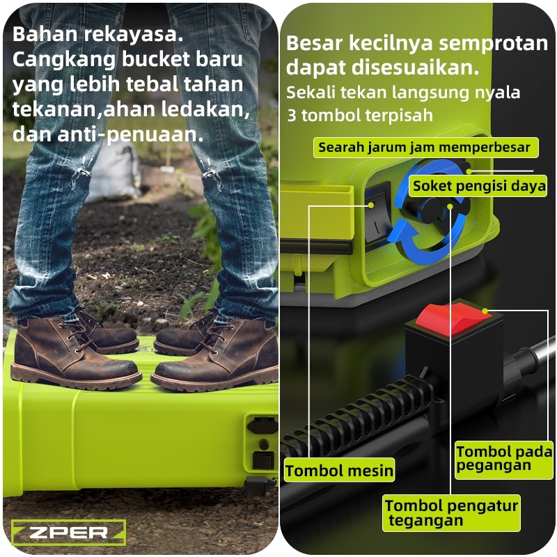 Jual ZPER ALAT SEMPROT TANGKI SPRAYER MANUAL 18 LITER ALAT SEMPROTAN ...
